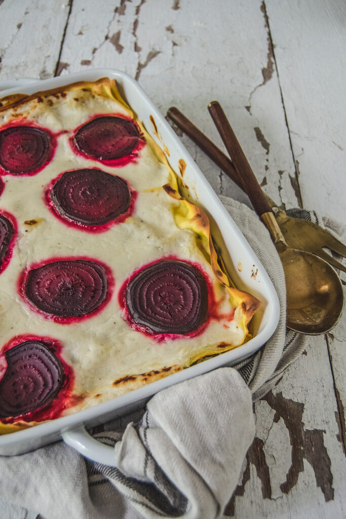 Roasted Beet Lasagna - The Charming Detroiter