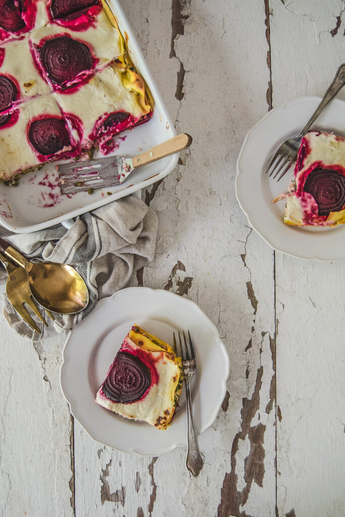 Roasted Beet Lasagna - The Charming Detroiter