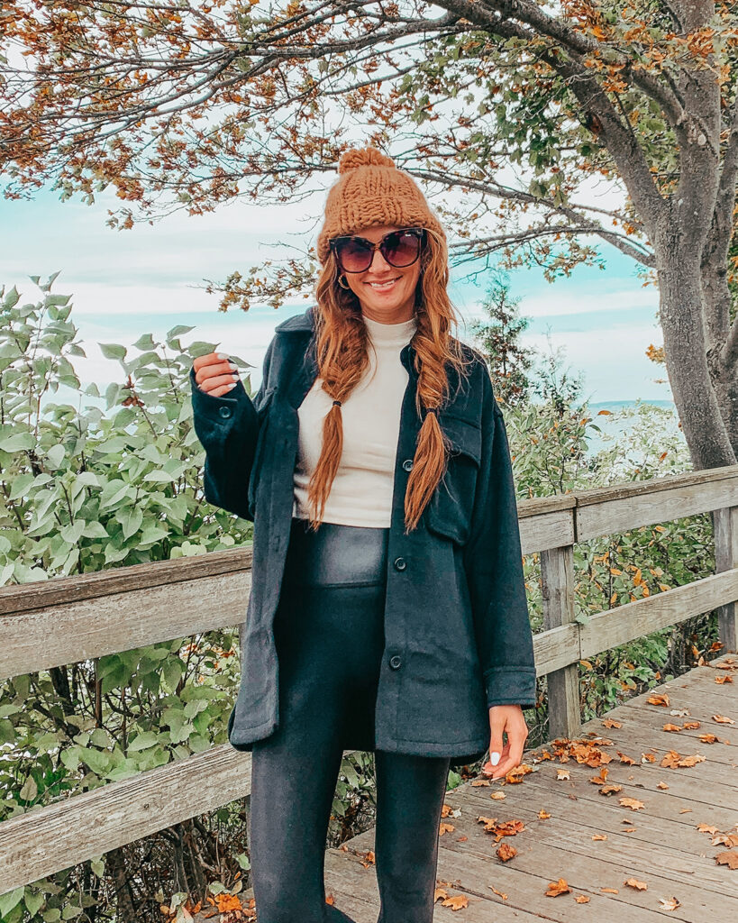 A Black Shirt Jacket Outfit! - The Charming Detroiter