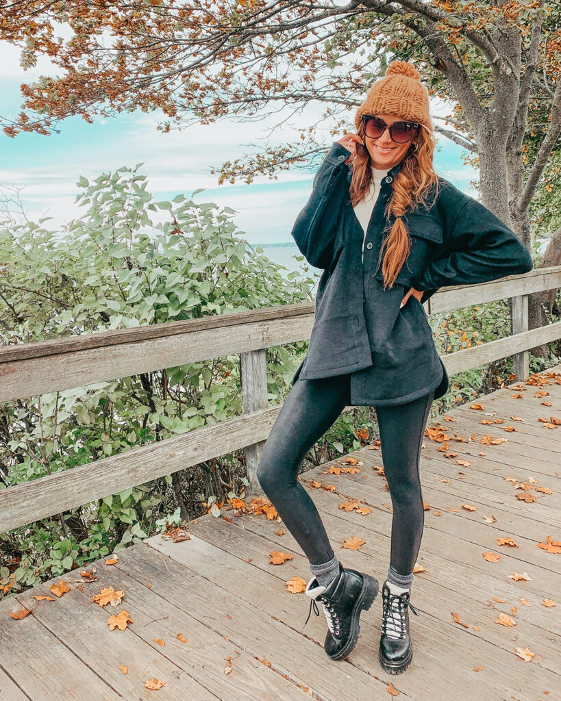 A Black Shirt Jacket Outfit! - The Charming Detroiter